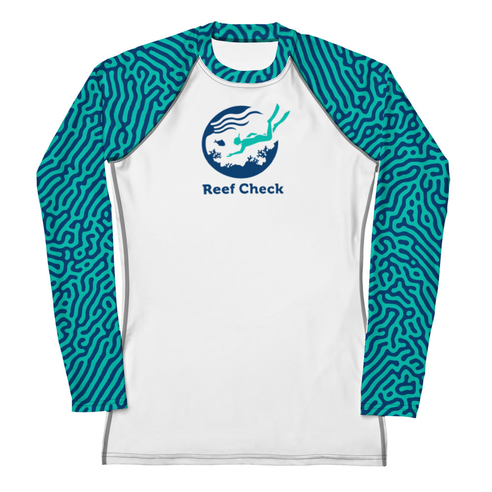 Reef Check- Brain Coral Sleeves- Women's Rash Guard